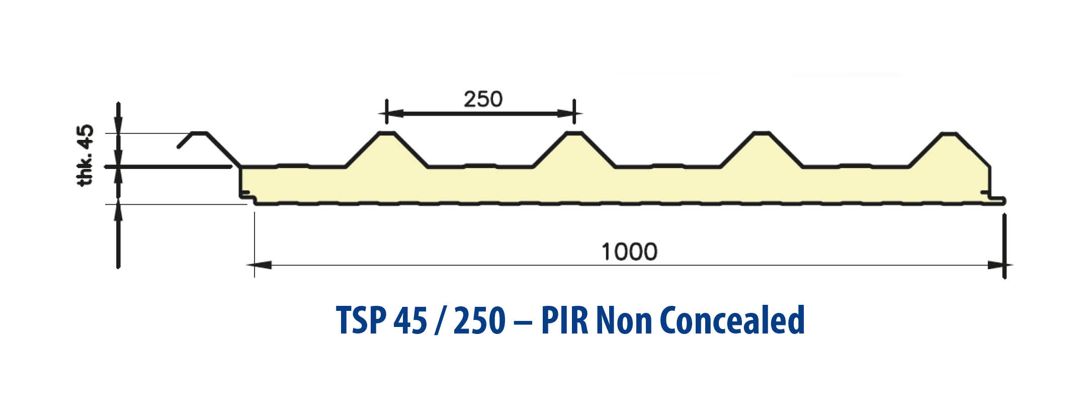 TSP 45/250- PIR Insulated Roof & Wall Panel - TSSC - Technical Supplies ...